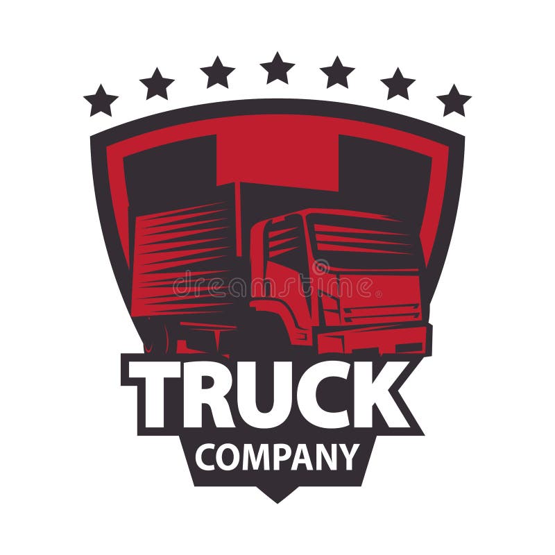 Lastbillogomall vektor illustrationer. Illustration av maskering ...