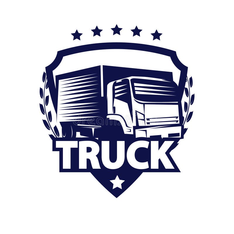 Lastbillogomall vektor illustrationer. Illustration av maskering ...