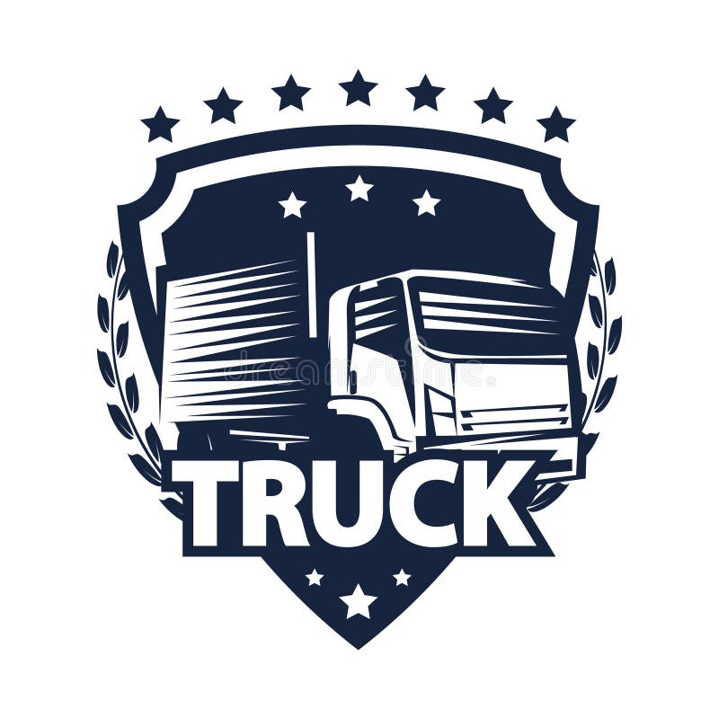 Lastbillogomall vektor illustrationer. Illustration av maskering ...