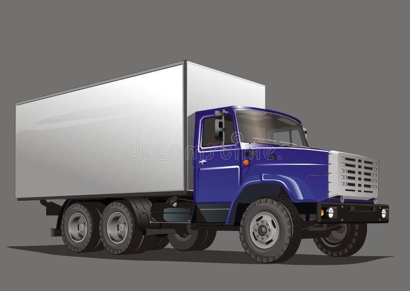 Gammal Liten Terränglastbil Vektor Illustrationer - Illustration av ...