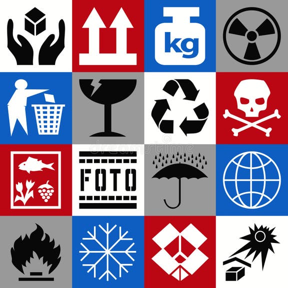 Lastsymboler stock illustrationer. Illustration av emballage - 31309835