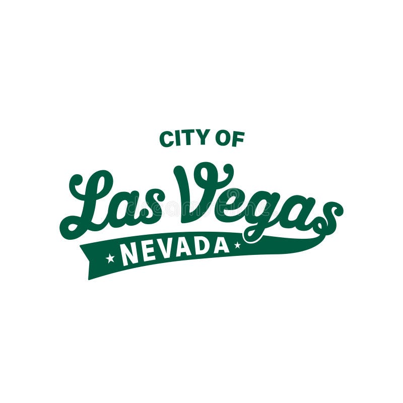 City of Las Vegas Lettering Design. Las Vegas, Nevada Typography Design ...