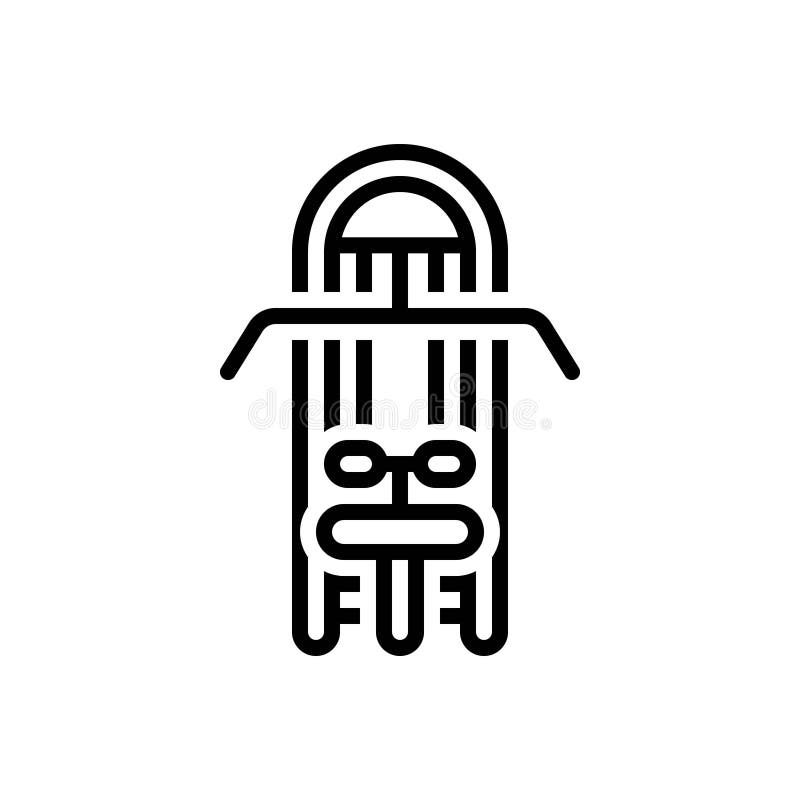 Black Line Icon for Lat, Exercise and Fitness Stock Vector ...