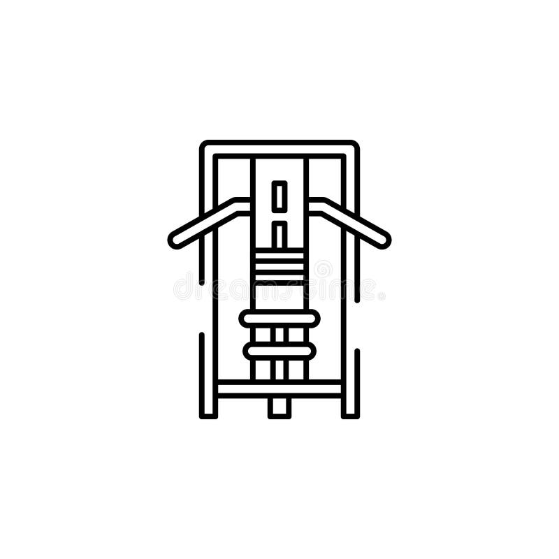 Lat Pulldown Machine Stock Illustrations – 119 Lat Pulldown Machine ...