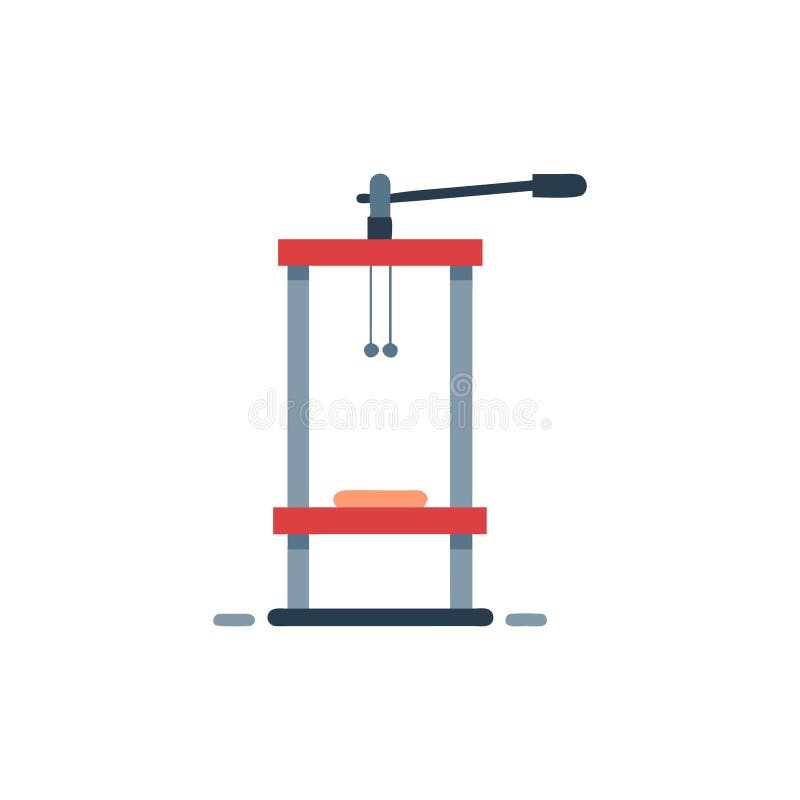 Lat Pulldown Machine Icon stock illustration. Illustration of ...