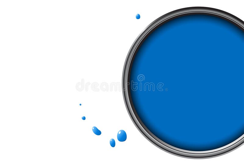 Círculo azul da pintura ilustração stock. Ilustração de creatividade ...