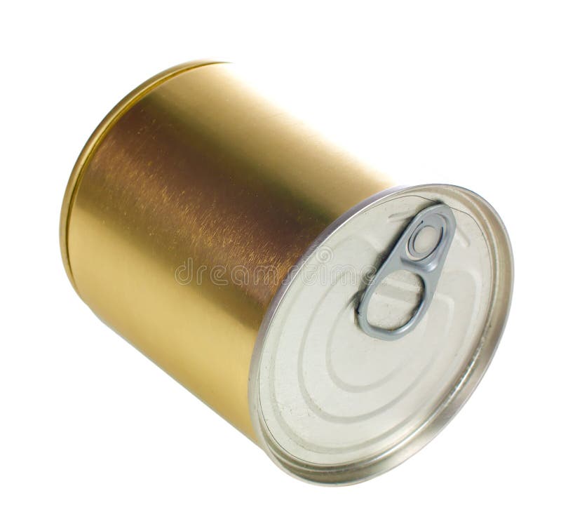 Lata do metal foto de stock. Imagem de dourado, metal - 20935868