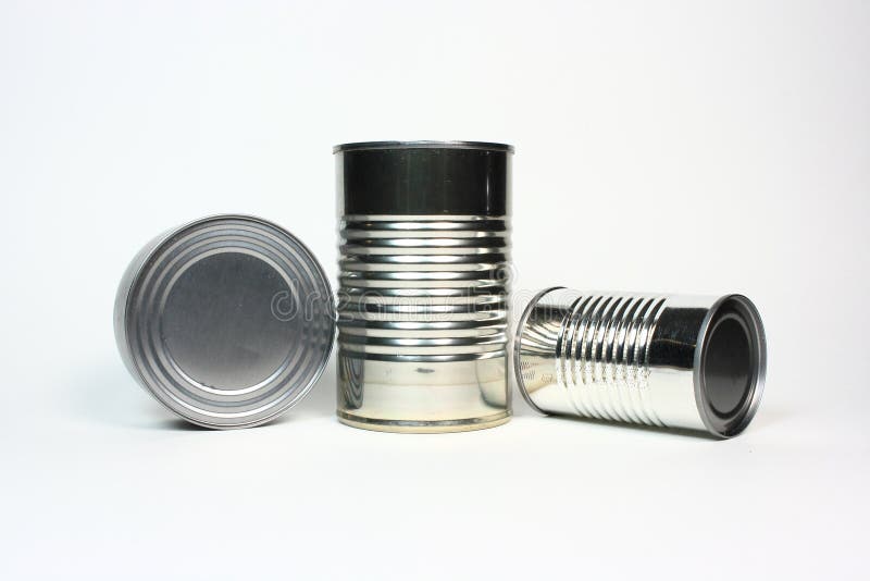 Latas sin etiqueta foto de archivo. Imagen de abastecimiento - 7318868