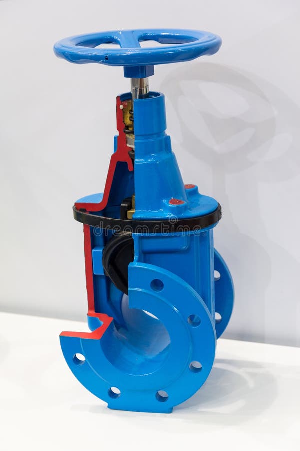 Latch Industrial Pipe Valve in a Section Stock Image - Image of handle ...