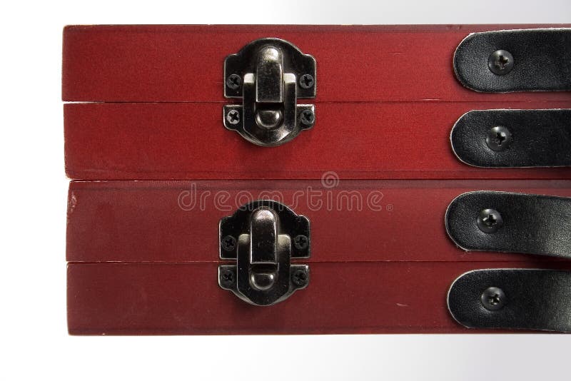 Latched boxes stock photo. Image of mahogany, hinges, dents - 252664