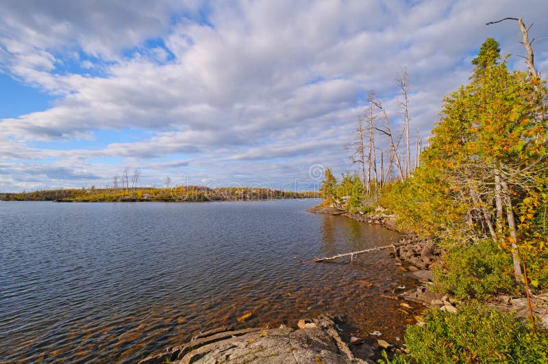 Late Afternoon in the Boundary Waters Stock Photo - Image of canoe ...