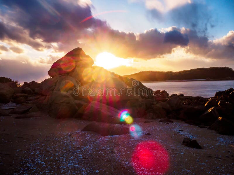 Peaking Over stock image. Image of shore, autumn, nature - 111358047