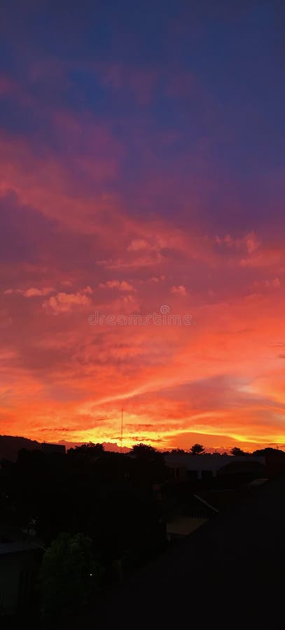 Late afternoon stock image. Image of negara, indah, evening - 266020545