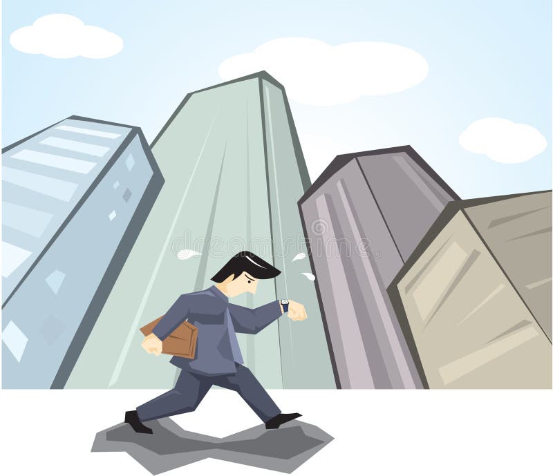 Late businessman stock vector. Illustration of cloud - 11988768