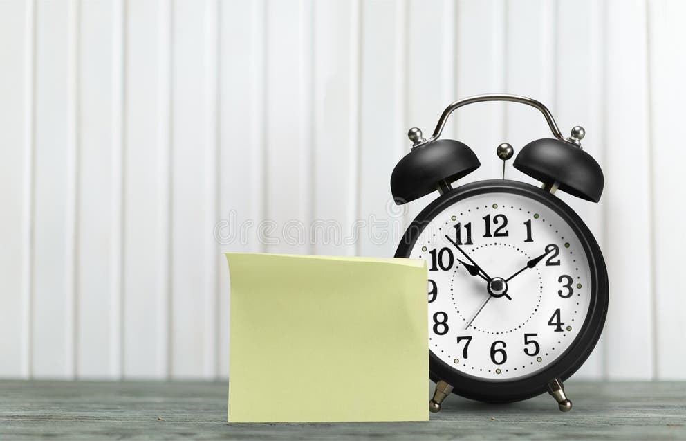 Late clocks stock photo. Image of note, reminder, dial - 59868802