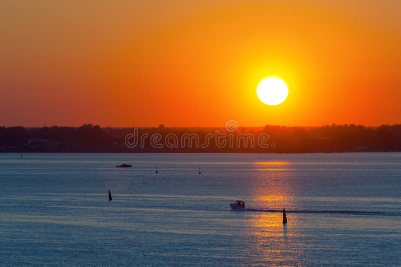 Late evening stock image. Image of sunlight, blue, horizon - 26634281