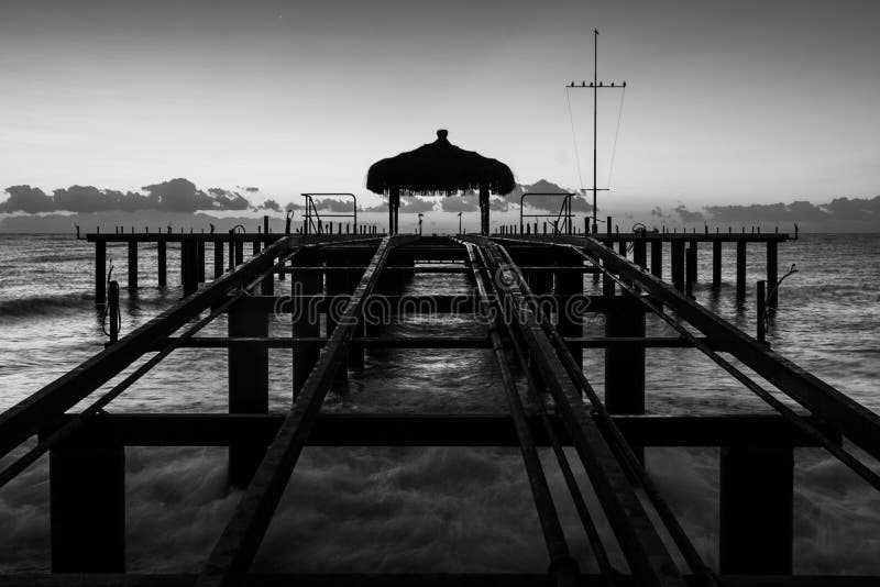Evening at the pier stock photo. Image of saint, craft - 55291186