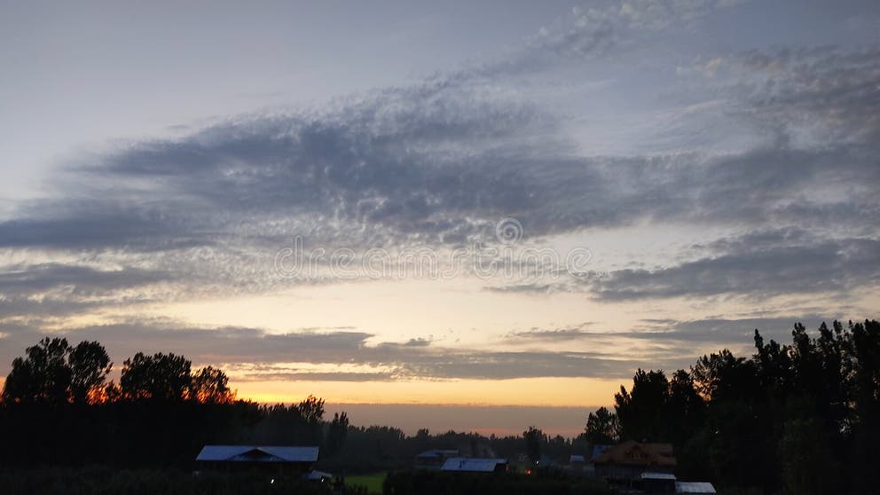 Late Hours Sky with Beautiful View Stock Photo - Image of hours, late ...
