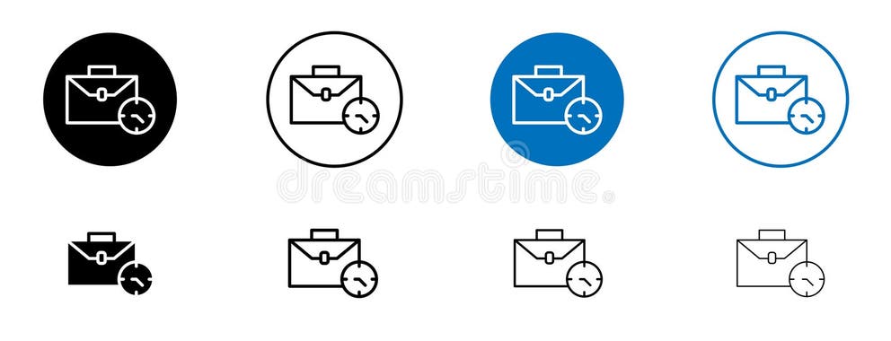Late icon vector stock vector. Illustration of worker - 348077986