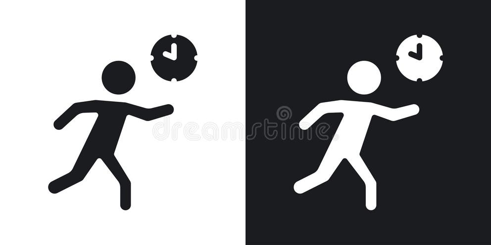 Late icon vector stock vector. Illustration of stroke - 348263504