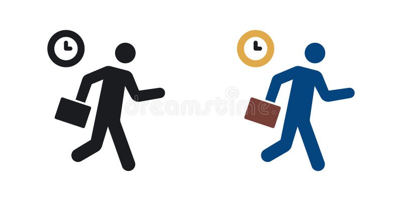 Late icon vector stock vector. Illustration of stress - 348158538