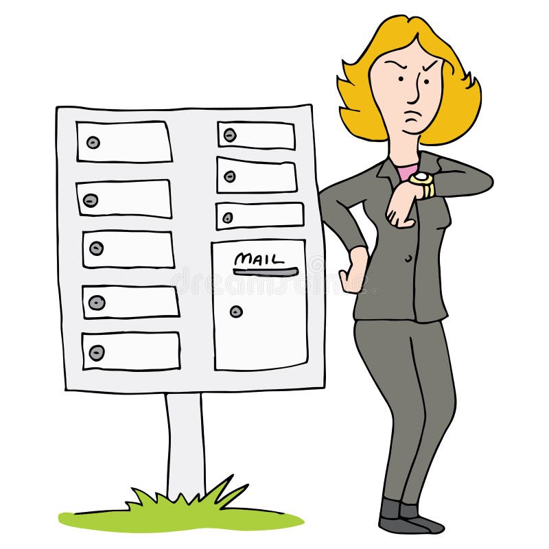 Late Mailman stock vector. Illustration of clip, delivery - 44326640