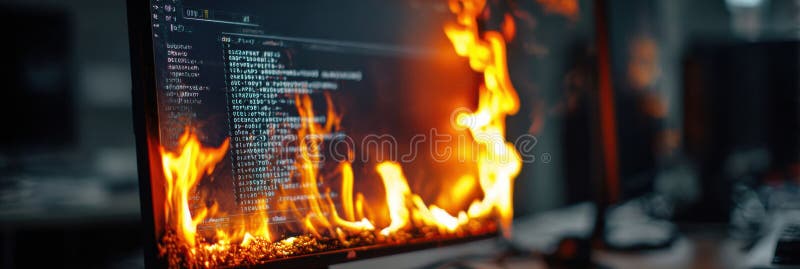 Monitor Experiences Critical Failure and Catches Fire during Late-Night ...