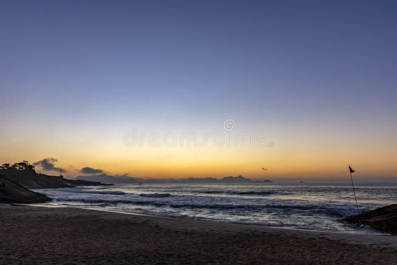 Late Night at Devil Beach in Ipanema Stock Photo - Image of nature ...