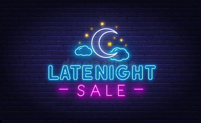 Late Night Neon Vector Stock Illustrations – 125 Late Night Neon Vector ...