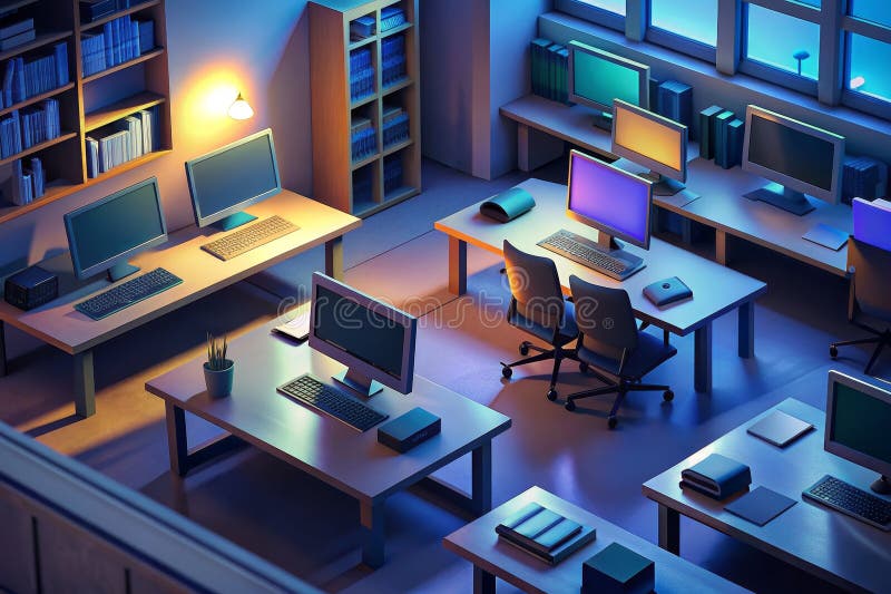 All Night Study Sessions. a Young Student Studying Late into the Night ...