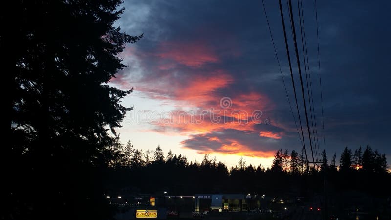 Late night sunset stock photo. Image of sunset, night - 153902248
