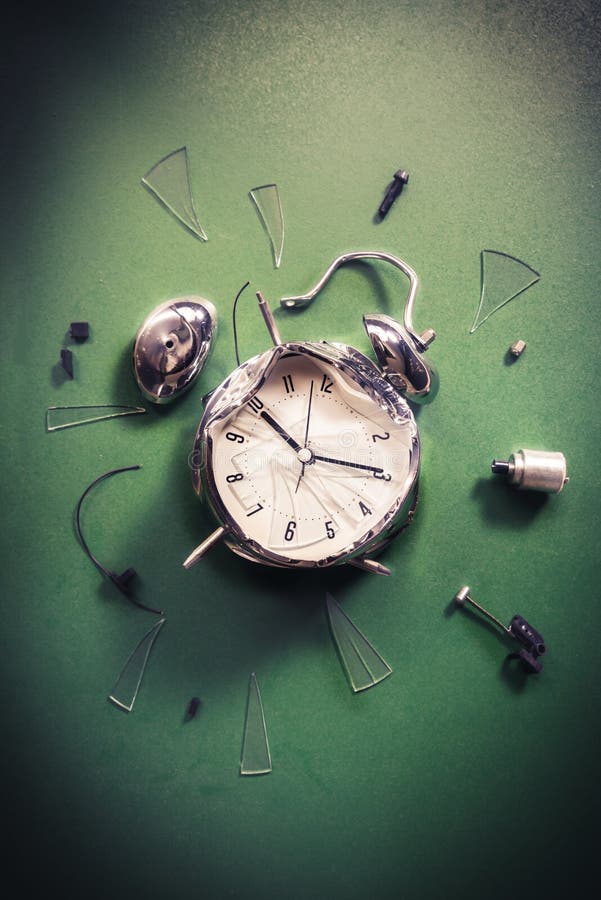 Late for School Concept with Alram Clock on a Blackboard Stock Image ...