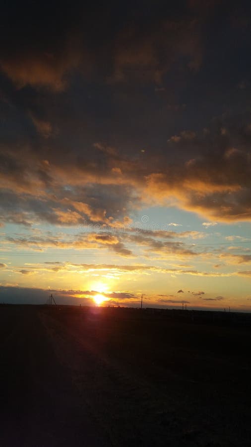 Late sunset stock image. Image of rays, departing, sunset - 90340009