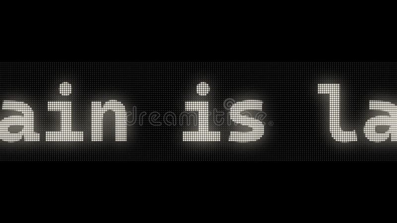 Late Train Commute Delays Message on LED Scrolling Panel Stock Footage ...