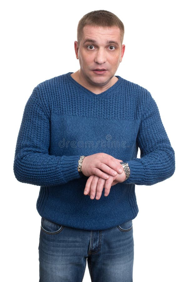 Late for Work Looking at His Watch Stock Photo - Image of industry ...