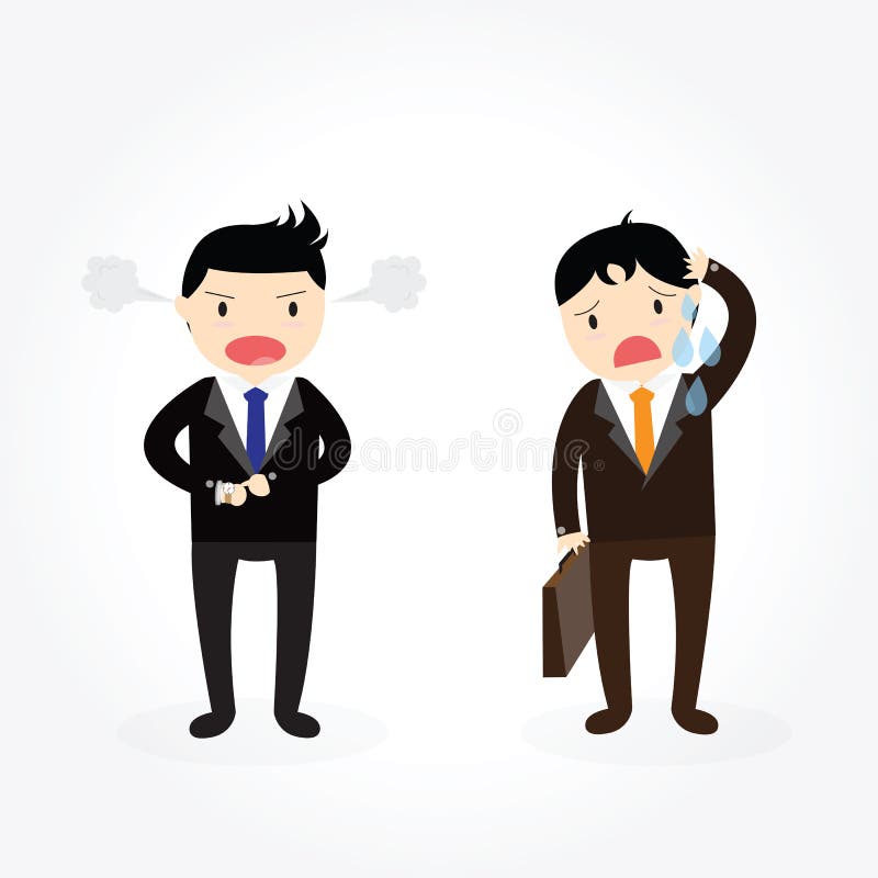 Late for work stock vector. Illustration of female, furious - 49879128