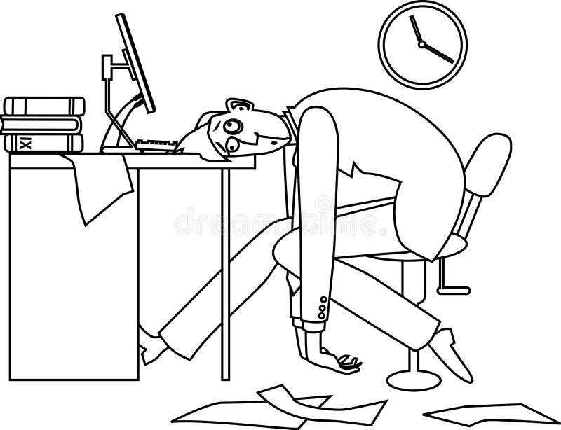 Sleep Work Desk Stock Illustrations – 2,357 Sleep Work Desk Stock ...