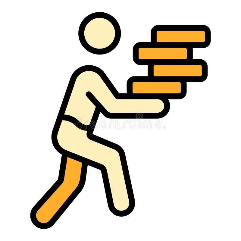 Late Work Paper Stack Icon Vector Flat Stock Illustration ...