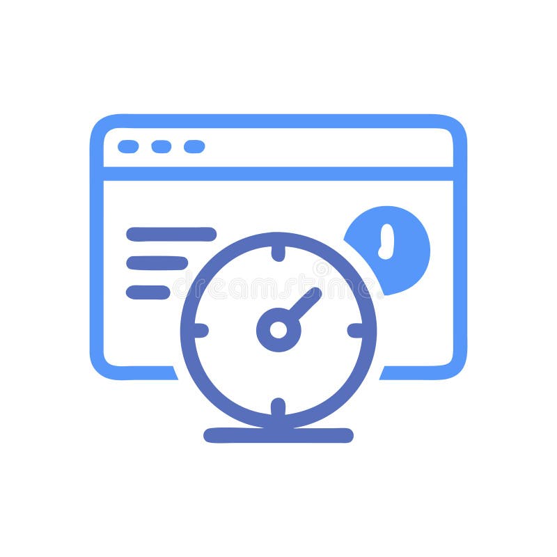 Latency Monitor Icon for Network Quality Stock Vector - Illustration of ...