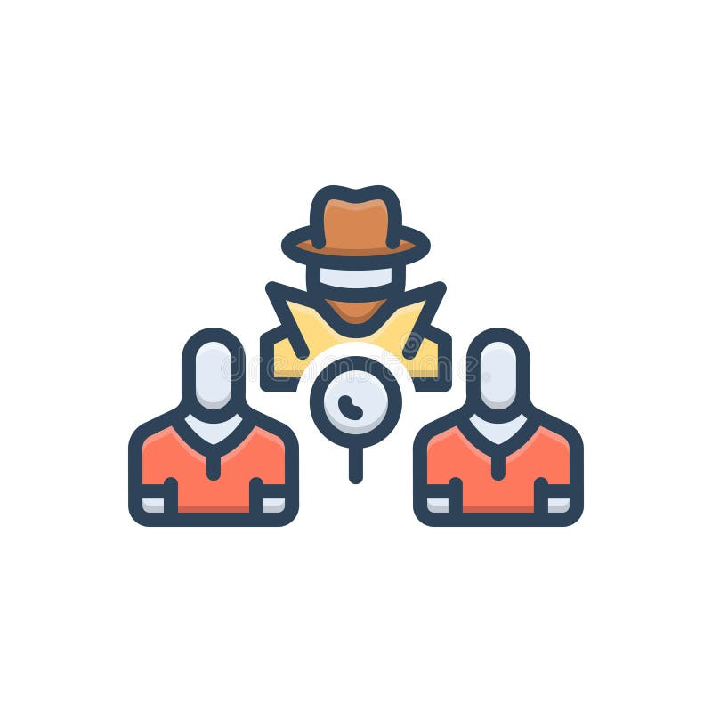 Color Illustration Icon for Latent, Imperceptible and Corruption Stock ...