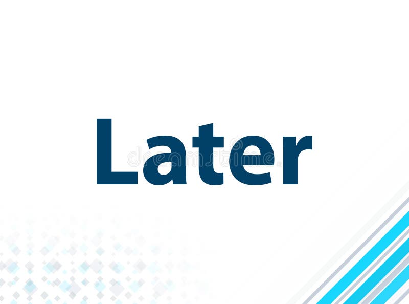 Later Modern Flat Design Blue Abstract Background Stock Illustration ...