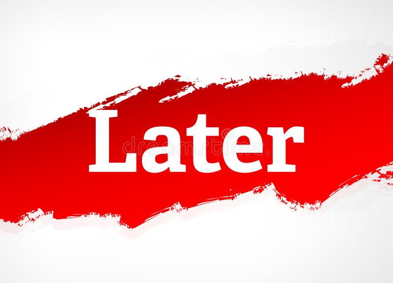 Later Red Brush Abstract Background Illustration Stock Illustration ...