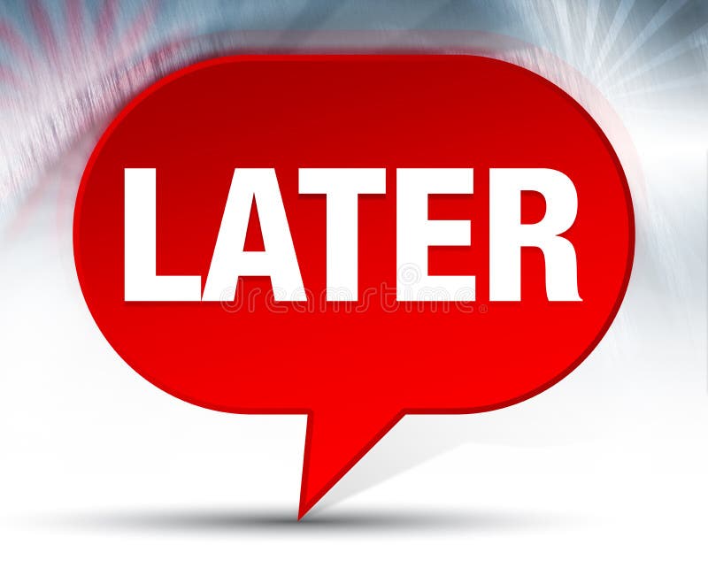 Later Red Bubble Background Stock Illustration - Illustration of word ...