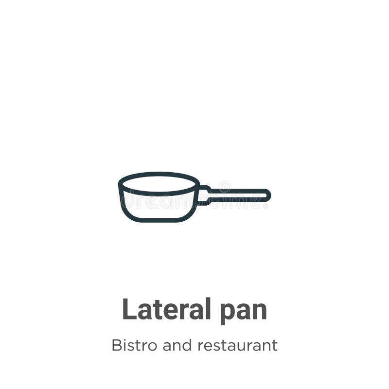 Lateral Pan Outline Vector Icon. Thin Line Black Lateral Pan Icon, Flat ...