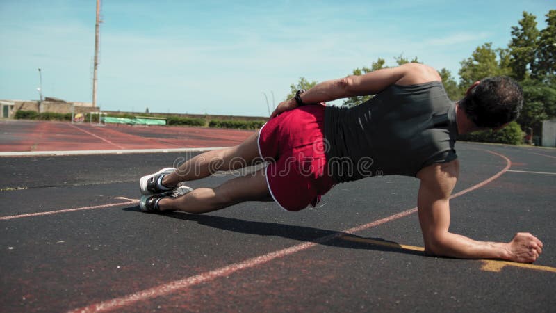 Lateral Plank Pose in Perfect Shape Stock Footage - Video of sport ...