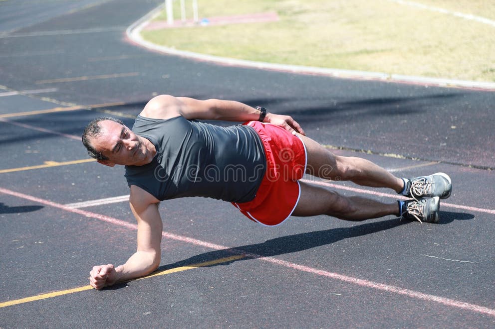 Lateral Plank Pose in Perfect Shape Stock Photo - Image of sport ...