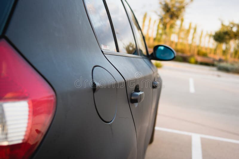 Lateral side view of a car editorial stock image. Image of clean ...
