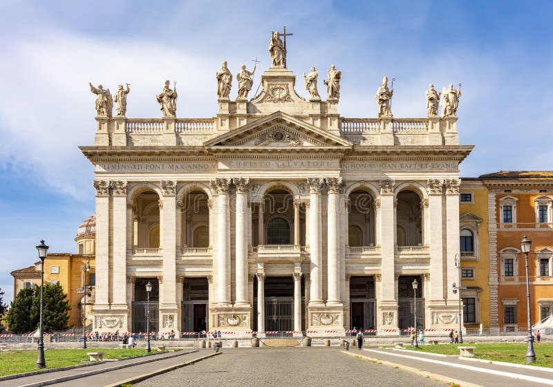 Lateran Basilica in Rome, Italy Stock Image - Image of jesus, catholic ...