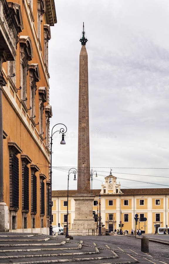 The Lateran Obelisk, Rome stock image. Image of piazza - 49139969