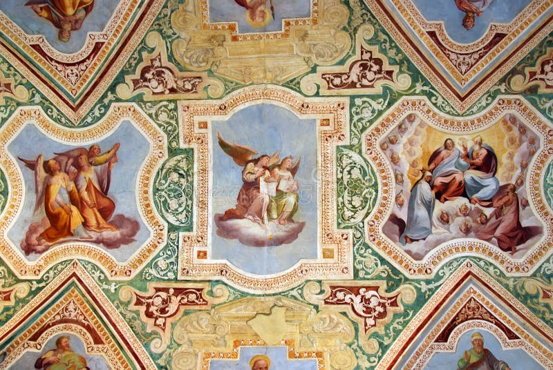 Lateran wall paint editorial image. Image of italy, angels - 9133815